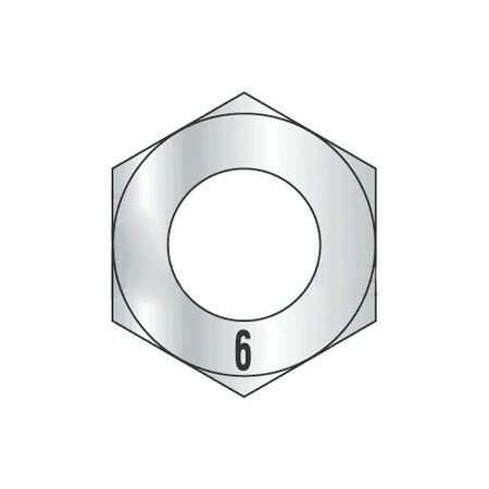 Newport Fasteners Hex Nut, M14-2.00, Steel, Class 6, Zinc Plated, 11 mm ...