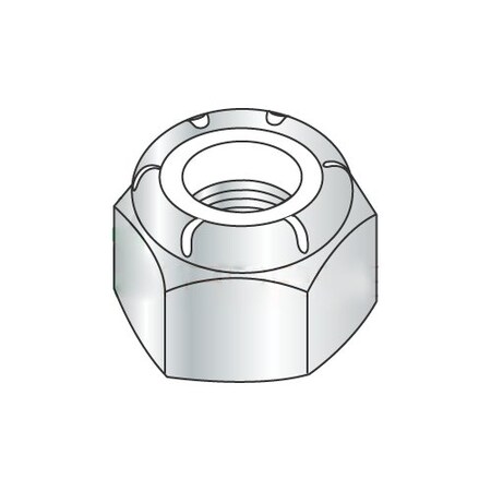 Newport Fasteners Nylon Insert Lock Nut, M3-0.50, Steel, Class 8, Zinc ...