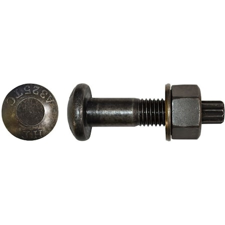 Newport Fasteners Grade A325, 3/4"-10 Structural Bolt, Plain Stainless ...