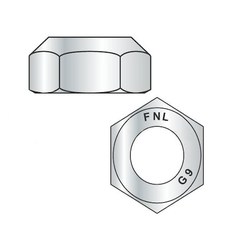 Newport Fasteners Top Lock Lock Nut, 5/16"-18, Steel, Grade 9, EcoGuard ...