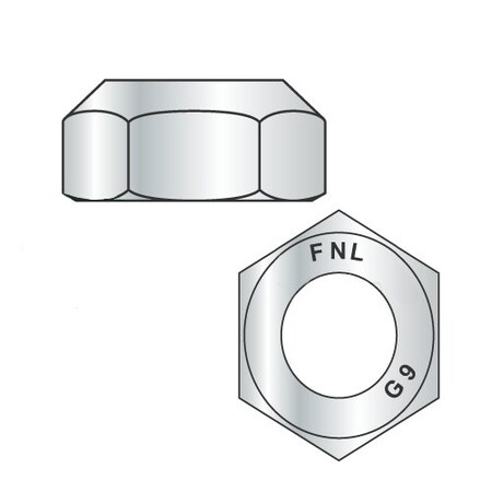 Newport Fasteners Top Lock Lock Nut, 5/16"-24, Steel, Grade 9, EcoGuard ...