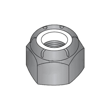 Newport Fasteners Nylon Insert Lock Nut, 5/8"-11, Steel, Grade C, Black ...