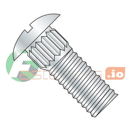 Newport Fasteners Carriage Bolt, Ribbed Neck, 1/4"-20, 5/8 in L, Steel ...