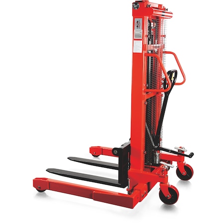 Noblelift MANUAL STRADDLE LEG STACKER - MAX. LIFT HEIGHT: 63" - CAP ...