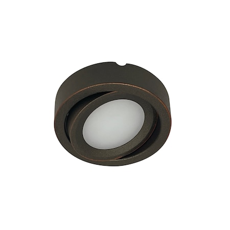 Nora Lighting 12V Josh Adj. LED Puck Light, 300lm/3000K, Bronze Finish ...