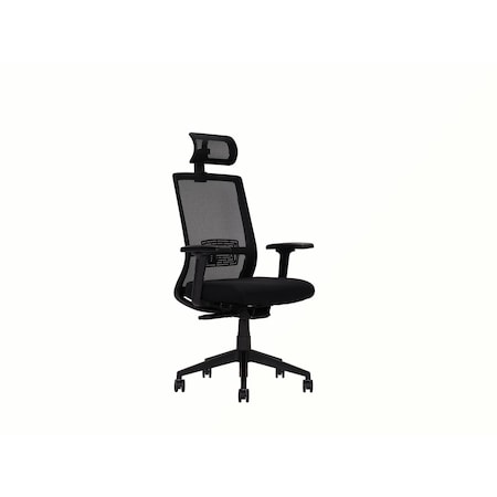 Boss Office Products Executive Mesh Back Chair with Headrest B6035-HR ...