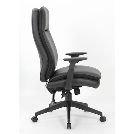 Boss Executive High Back Chair, Black B730-BK | Zoro