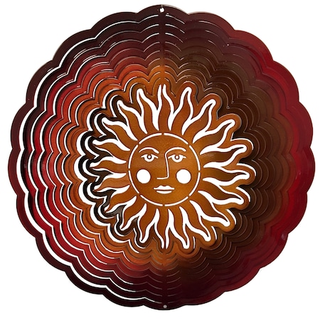 Next Innovations Large Red / Copper Sun Face Wind Spinner 101103003 | Zoro