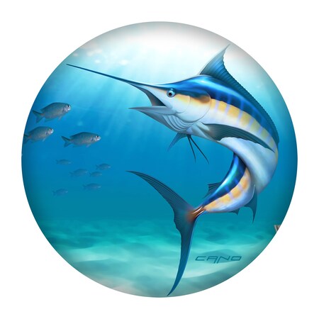 Next Innovations 16" Marlin Round Wall Art 101409002-MARLIN | Zoro