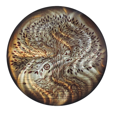 Next Innovations 16" Tree of Life Amber Round Wall Art 101409003-AMBER ...