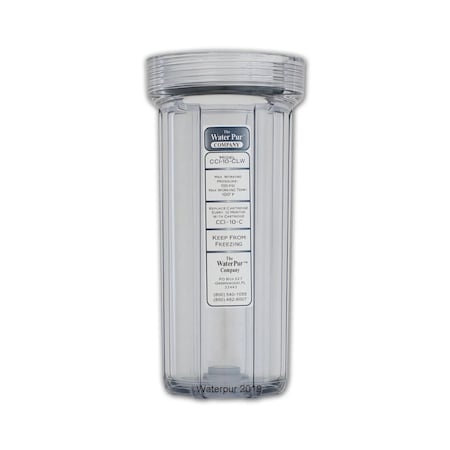 THE WATERPUR COMPANY WaterPur CCI-10-CLW Clear Water Filter Housing ...