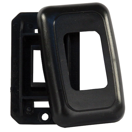 Jr Products 12305 Single Switch Base and Face Plate - Black 12305 | Zoro