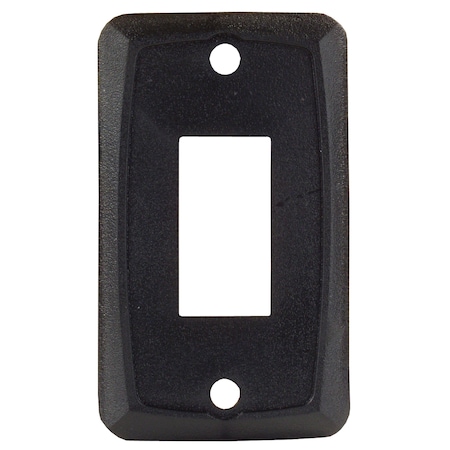 Jr Products 12855 Single Switch Face Plate - Black 12855 | Zoro