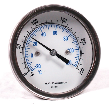 Weiss Instruments Weiss Instruments HWBM25 Hot Water Bimetal Dial ...