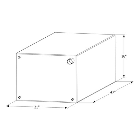 Icon Icon 12456 Fresh Water Tank with 1/2" FTP and 1-1/4" Filler WT2456 ...