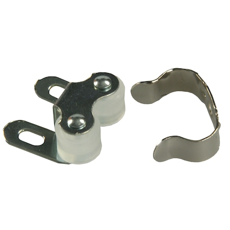 Jr Products 70225 Double Roller Cabinet Catch with Clip 70225 | Zoro