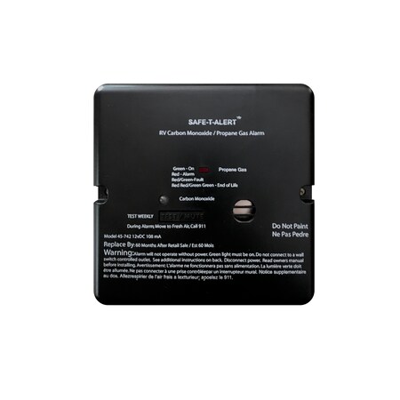 Safe-T-Alert Safe-T-Alert 70-742-P-BL Professional LP/CO Alarm - 12V ...