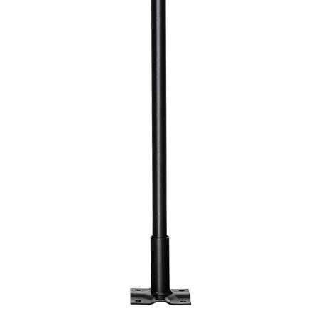 Nuvo Iron Quick Fence Surface Mount Plate for 1-Inch Post - 3-Inch W x ...