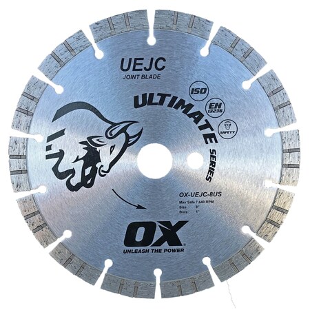 Ox Tools Ultimate Expansion Joint Clean Out Blade - 8", 1" Arbor, Pin ...