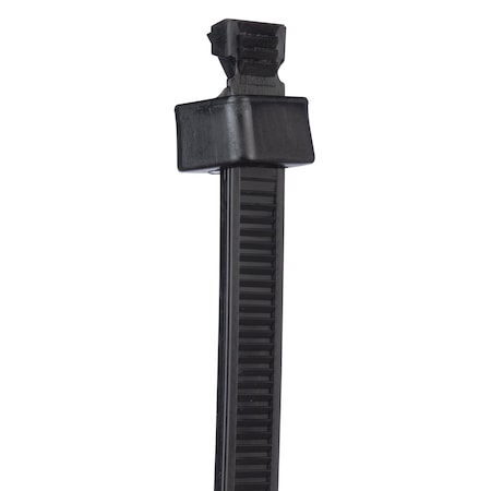 Panduit Cable Tie, 15 in L, 4 in Max Bundle Dia., Black, Nylon 6/6, 120 ...