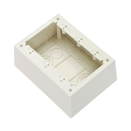 Panduit 3-Gang Junction Box, Non-Metallic, White JBP3DWH | Zoro