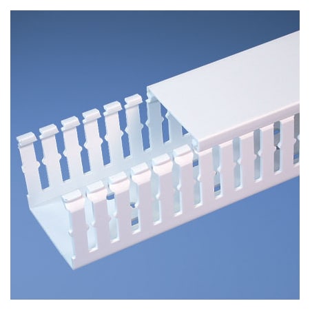 Panduit Base Wiring Duct, Type F, Narrow, Adhesive, White, 1" x 4" x 1 ...