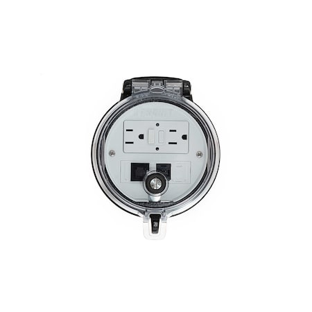 Panduit Data Access Port, 45 Degree Bendin. Base, Gfci Outlet DAP4BC-G3 ...