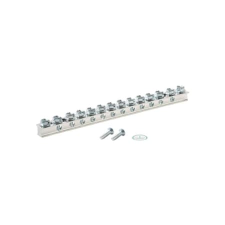 Panduit Universal Grounding Bar, Bar Accessory, Copper UGB2/0-414-12 | Zoro