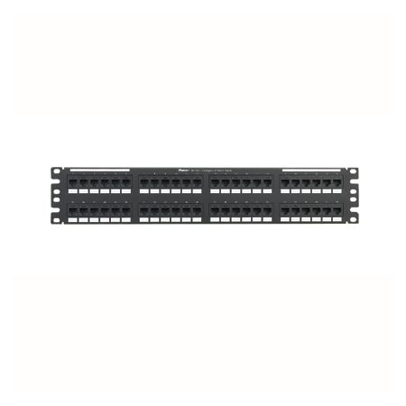 Panduit Punchdown Patch Panel, Cat 6, Flat, 45 Degree Bend NK6PPG48Y | Zoro
