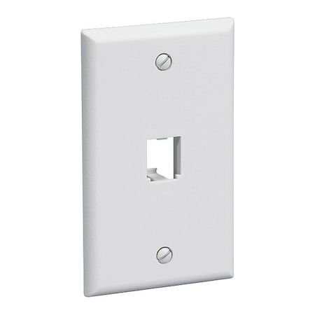 Panduit Faceplate, 1 Port, Classic, Iw CFP1IW | Zoro