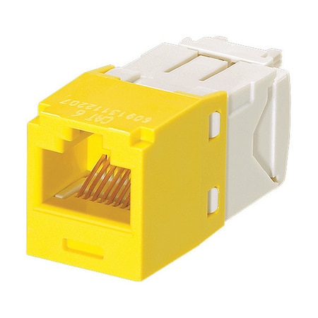 Panduit Module, Cat6, Utp, 8p8w, Universal, Yl, Tg CJ688TGYL | Zoro