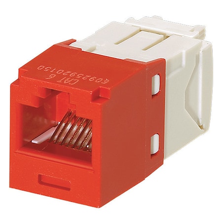 Panduit Module, Cat6, Utp, 8p8w, Universal, Rd, Tg CJ688TGRD | Zoro