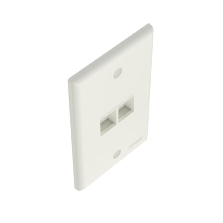 Panduit 2-Port, Single Gang, Flush Mount Face NK2FNIW | Zoro