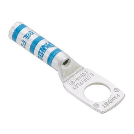 Panduit Lug Compression Connector, 250 kcmil Max, 1 to 2 in Stud, Long ...