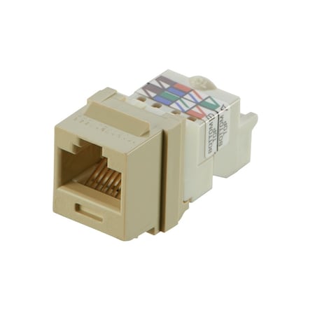 Panduit Cat 6 Utp Jack Module, Tp Style, Elec (10 Pack), 10PK NK6TMEI ...