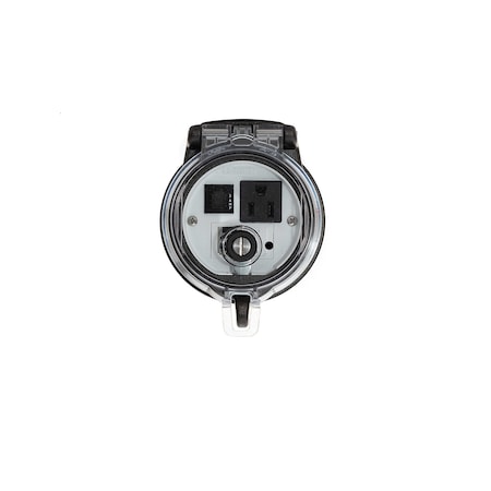 Panduit Data Access Port, 3In. Base, Simplex Out DAP3BC-S3-4 | Zoro