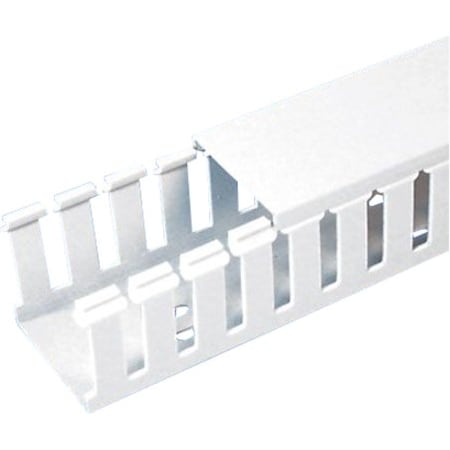 Panduit Base Wiring Duct, Type G, Wide Slot, White, 0.75" x 2" x 1' (6 ...