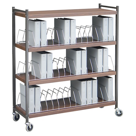 Omnimed Extra Wide Vertical Open Chart Rack 4 Shelves 45 Binder ...