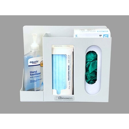 Omnimed INFECTION PREVENTION STATION - LIGHT GREY STEEL 304001 | Zoro