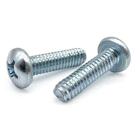Boltsandnuts.Com Thread Rolling Screw, #6-32 x 1 in, Zinc Plated Pan ...