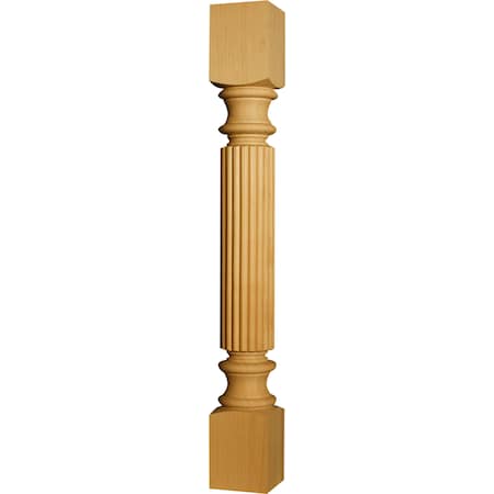 Osborne Wood Products 34 1/2 x 4 Husky Reeded Island Post in Alder ...