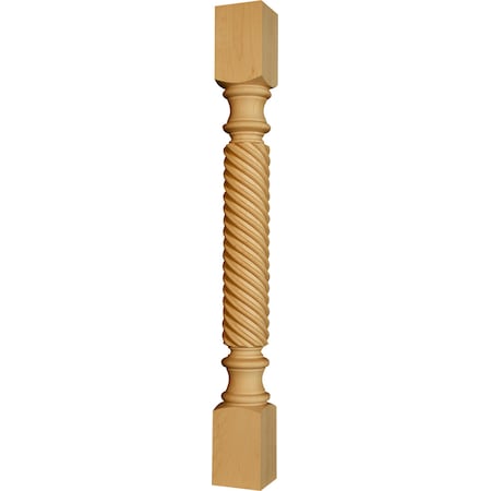 Osborne Wood Products 34 1/2 x 3 1/2 Right Spiro Island Post in Knotty ...