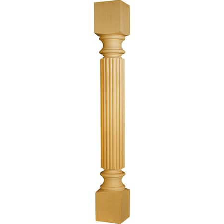 Osborne Wood Products 40 1/2 x 5 Extended Reeded Island Leg in Rustic ...