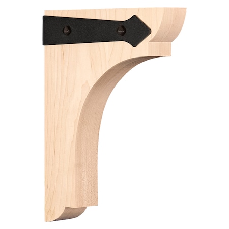 Osborne Wood Products 12 x 1 3/4 x 9 Industrial Style Bracket in White ...