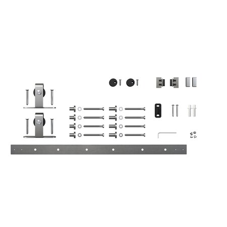 Outwater 5ft Top Mount Sliding Barn Door Hdwe Kit for Single Door up to ...