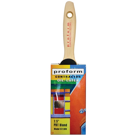 Proform 2-1/2" Straight Paint Brush, PBT (70/30) Bristle C2.5BS | Zoro
