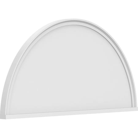 Ekena Millwork Half Round Smooth Architectural Grade PVC Pediment, 48"W ...