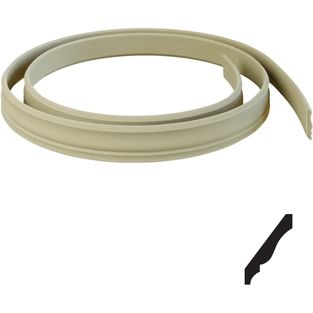 Ekena Millwork WM49 - 3 5/8"F x 9/16"T x 144"L Crown Flexible Moulding ...
