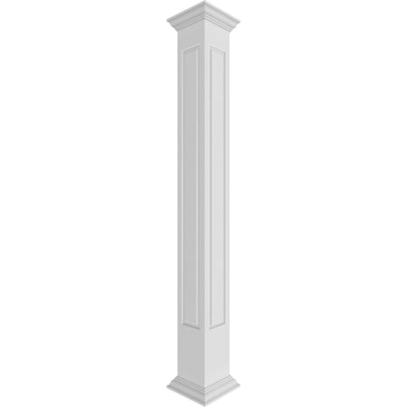 Ekena Millwork Craftsman Classic Square Non-Tapered, Raised Panel PVC ...