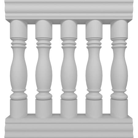 Ekena Millwork Fiberthane Embassy Balustrade Railing Kit, Style C (7 ...